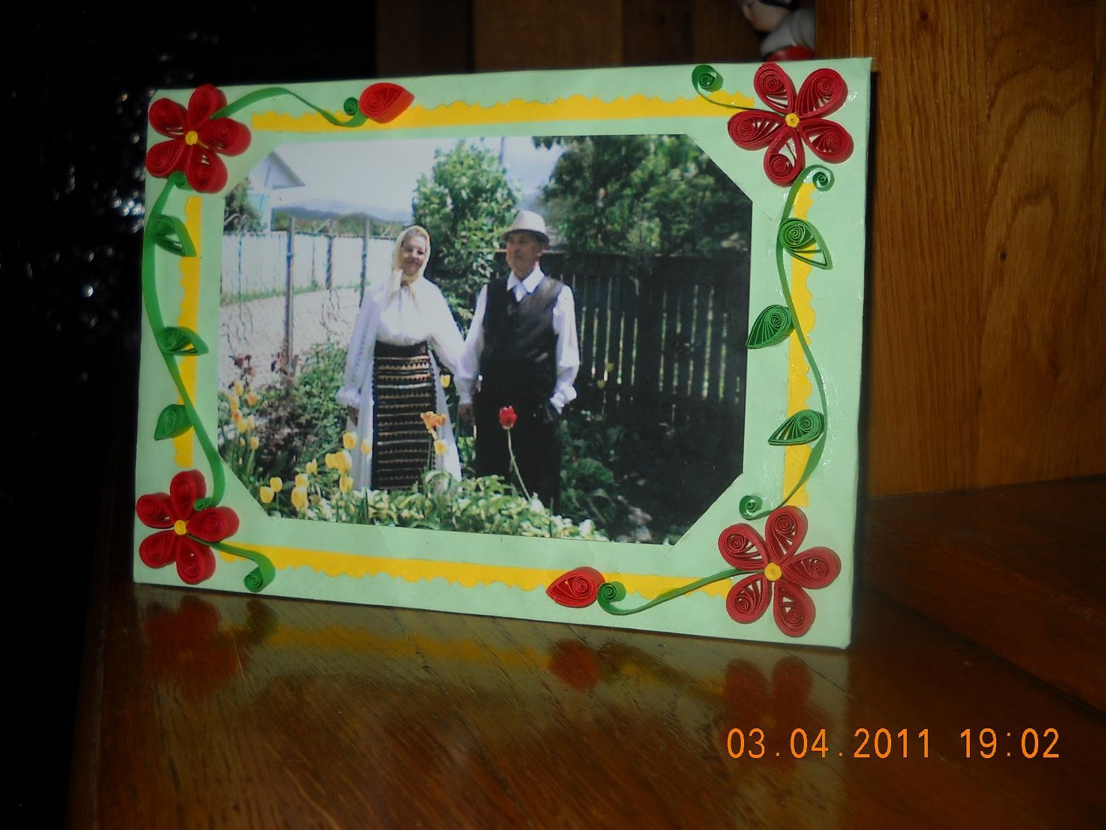 Fabricuta de lucru manual: Cadouri speciale-rama foto