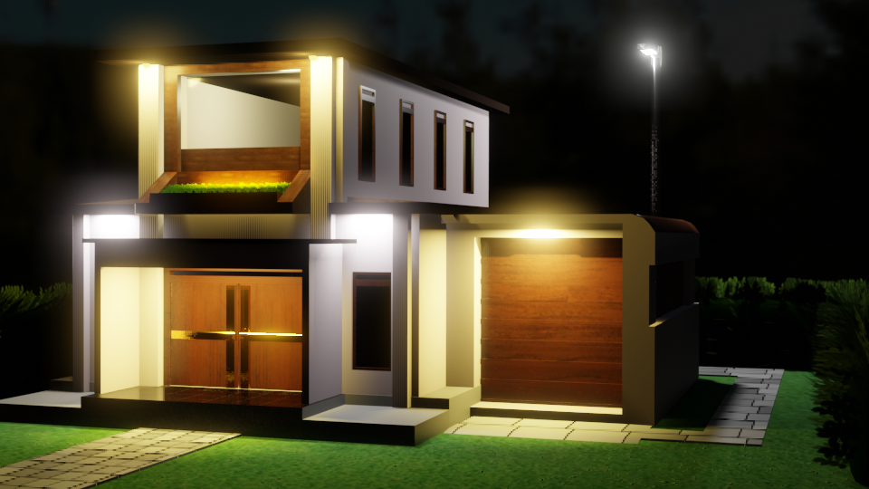 PROJECT - BANGUNAN KOMERSIAL DENGAN SKETCHUP