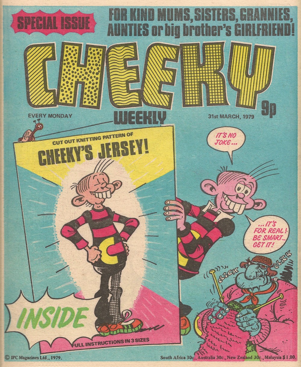 Cheeky Weekly: Cheeky Weekly cover date 31 March 1979