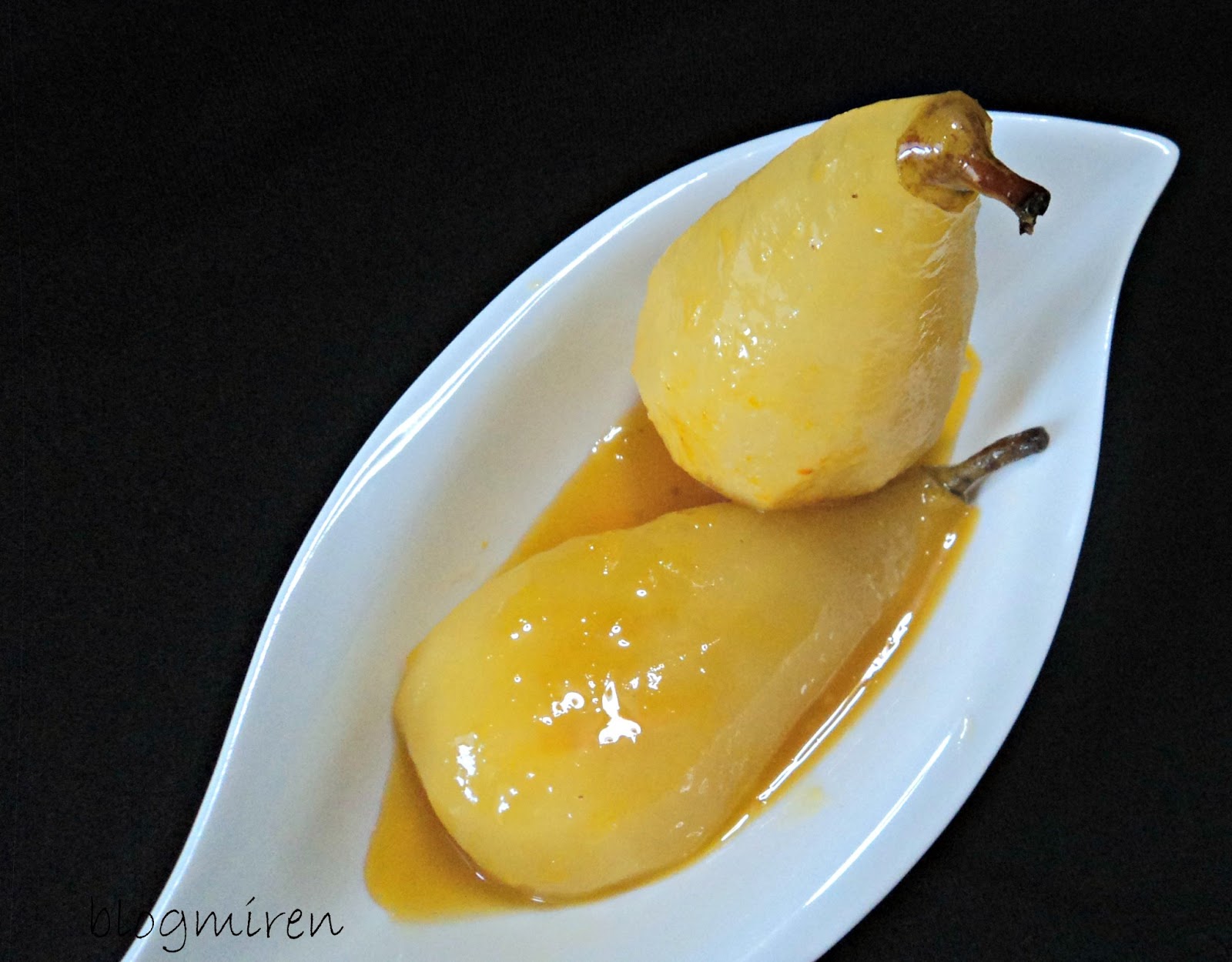 blogmiren: Peras con salsa de zumo de naranja