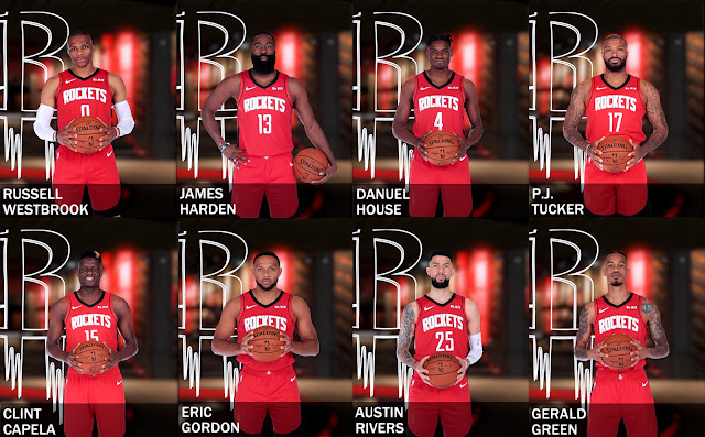 NBA 2K20 Houston Rockets Portrait Update Pack by James-23