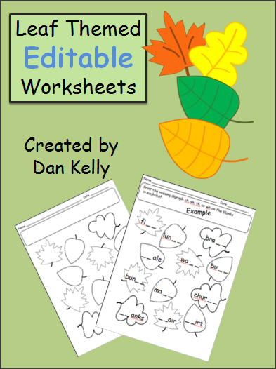 Free Stuff For Teachers: Editable Worksheets