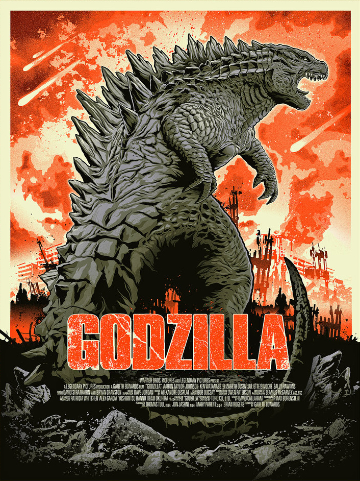 The Geeky Nerfherder: #CoolArt: 'Godzilla' print by Alexander Iaccarino