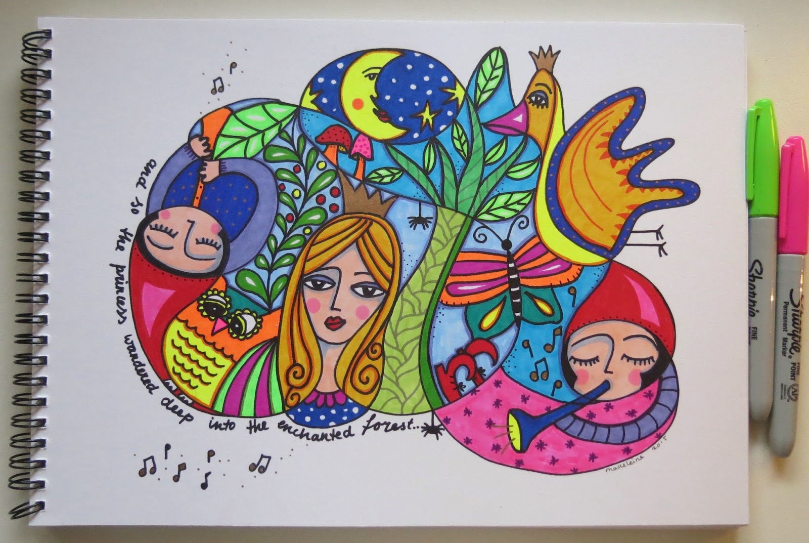 MakeArtBeHappy: Sharpie doodles