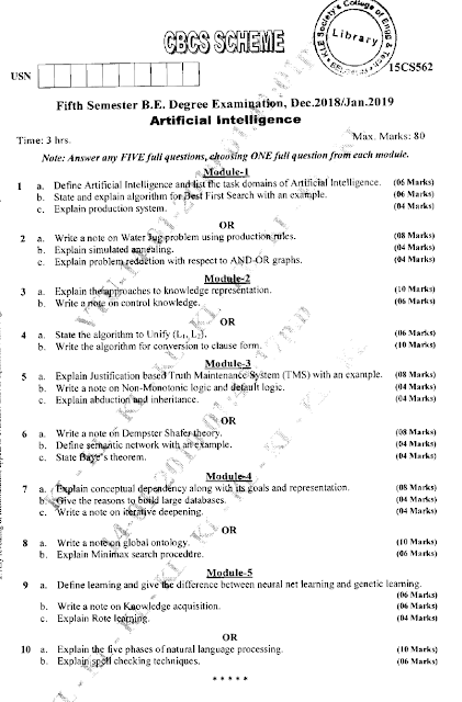 Visvesvaraya Technological University B.E. COMPUTER SCIENCE (CBCS ...