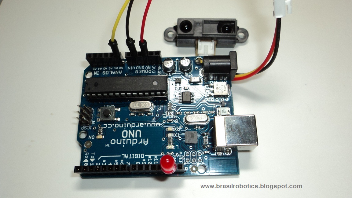 Brasilrobotics Tutorial Sensor Infra Vermelho Sharp Com Arduino