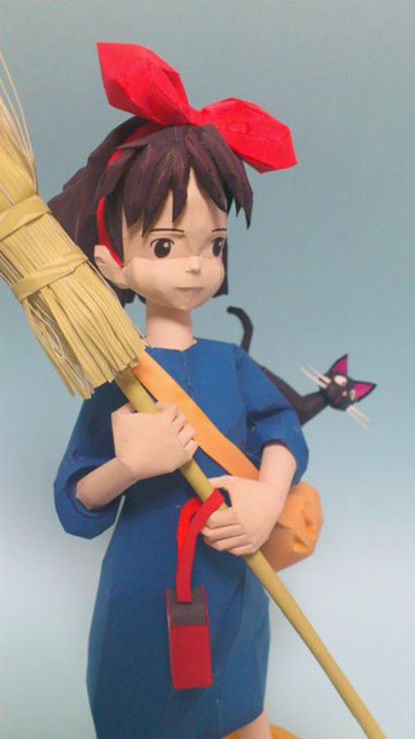 Kiki's Delivery Service: Kiki and Jiji Paper Model | Paperized Crafts