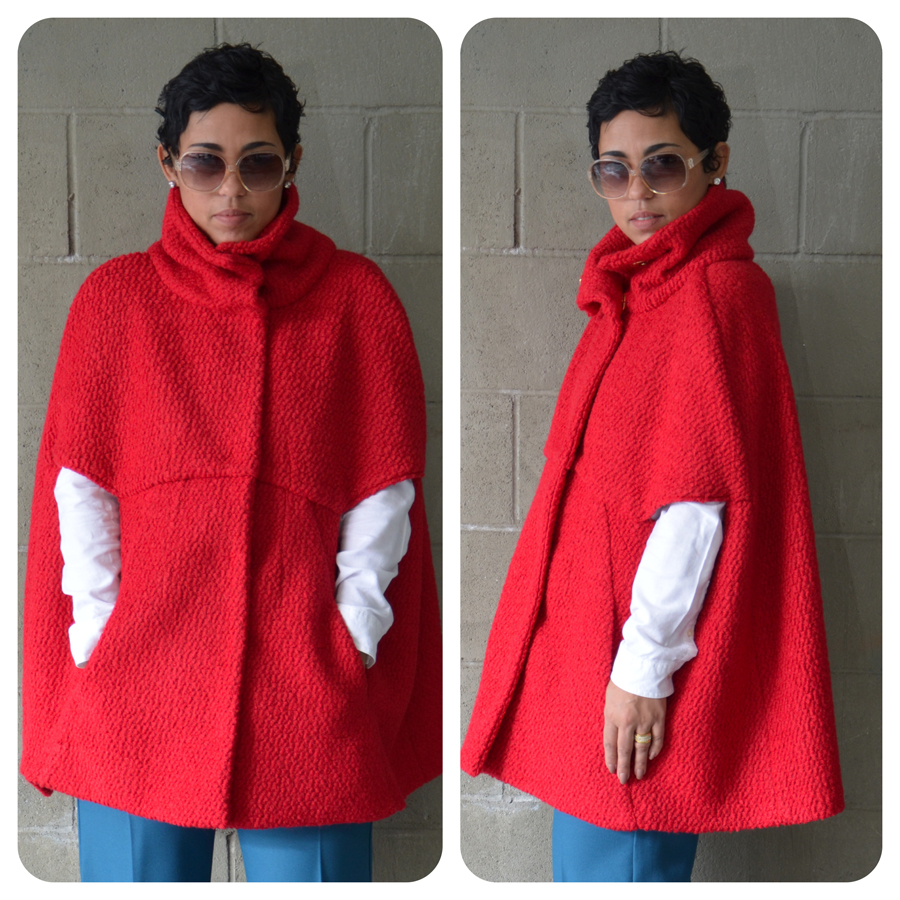 DIY Red Cape + DIY Pants: Pattern Review V8776 |Fashion, Lifestyle, and DIY