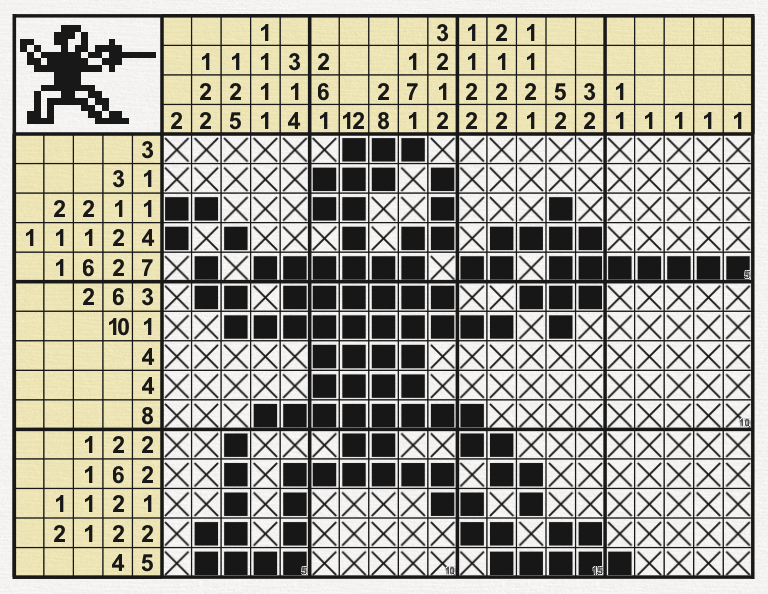 Nonograms Katana Solutions: May 2016