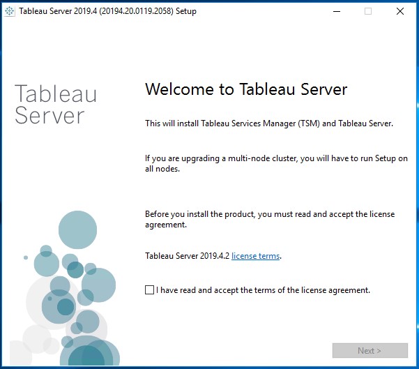 Brad Chen's Developer Blog: Tableau Server 2019.4.2 Installation安裝