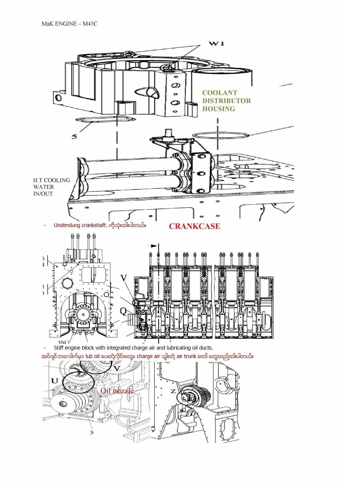 MAK 4 stroke engine 6M43C