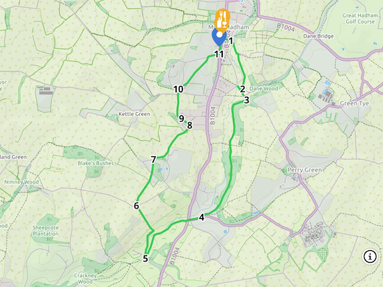Hertfordshire Walker: Walk 92: Much Hadham South Loop