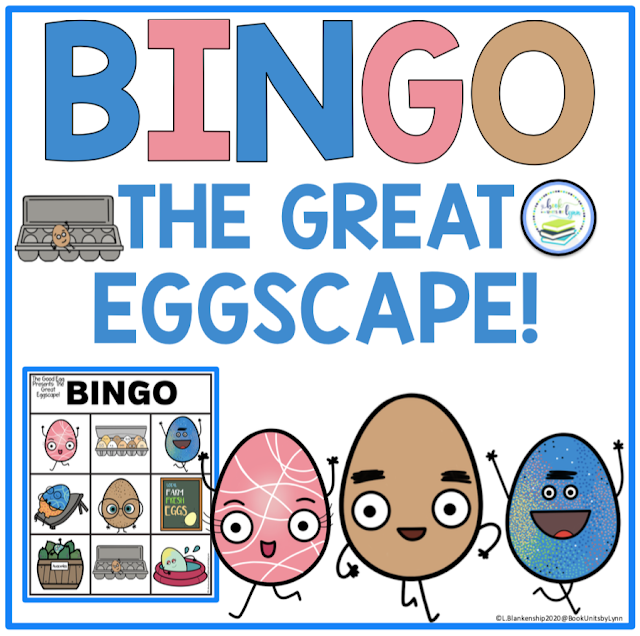 THE GREAT EGGSCAPE! BINGO ~ Book Units by Lynn