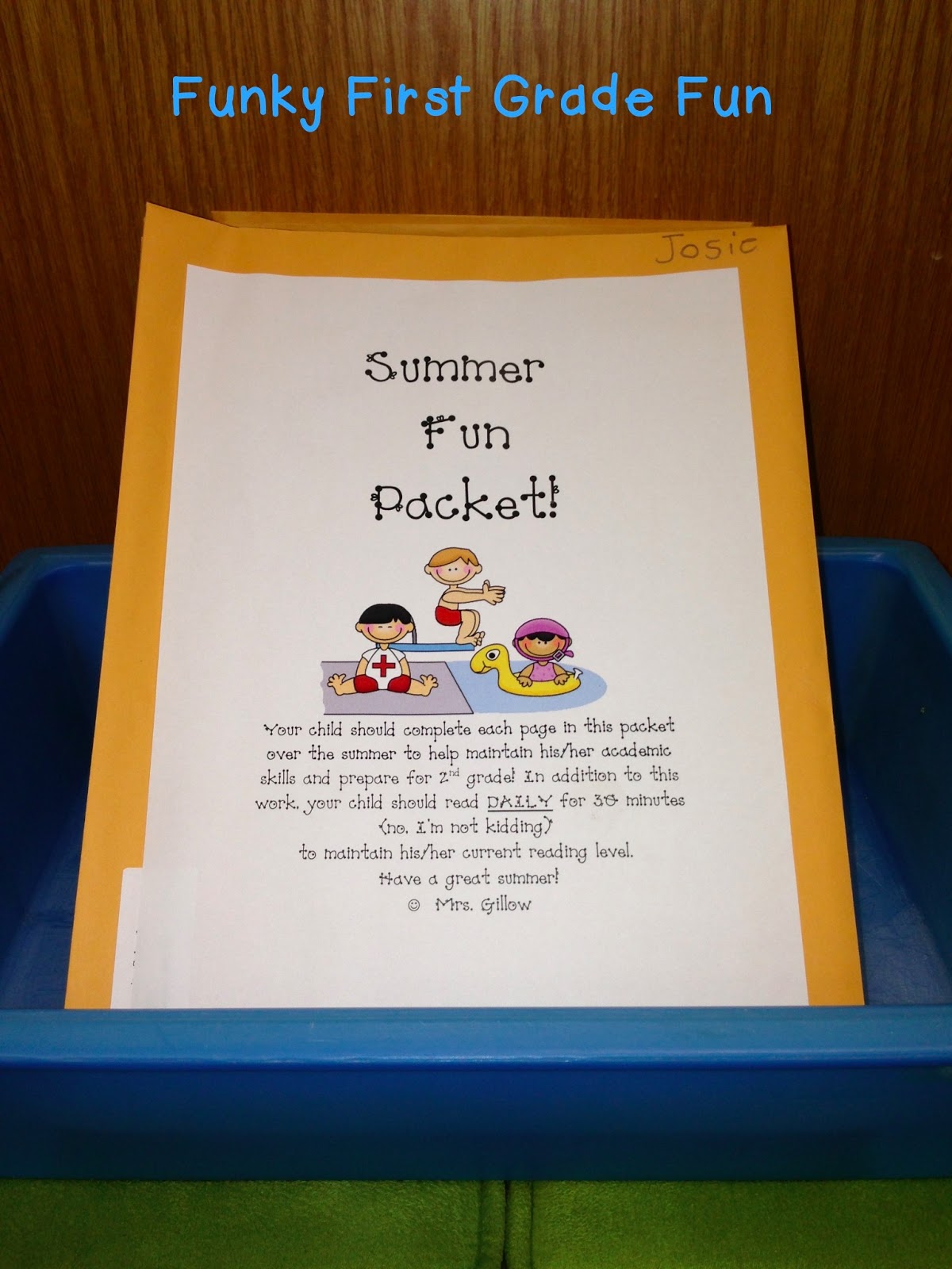 Funky First Grade Fun: Krazy Kool Summer (freebie)