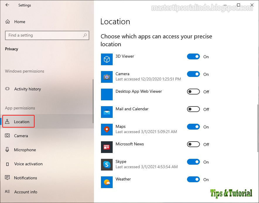 Memahami ''Your Location Is Currently in Use'' di Windows 10 ...