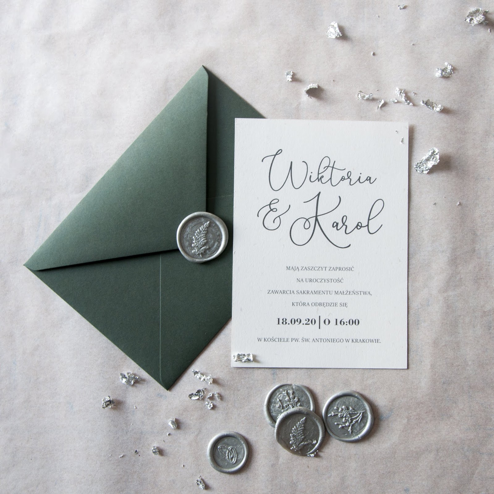 Papeteria ślubna - classic - Mioduszewska