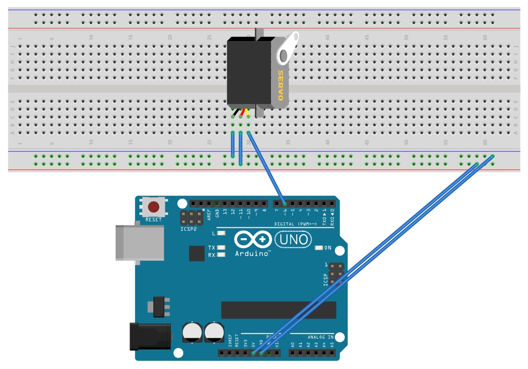 Whitelist: 1 - Arduino: Servo and DC Spinning motors