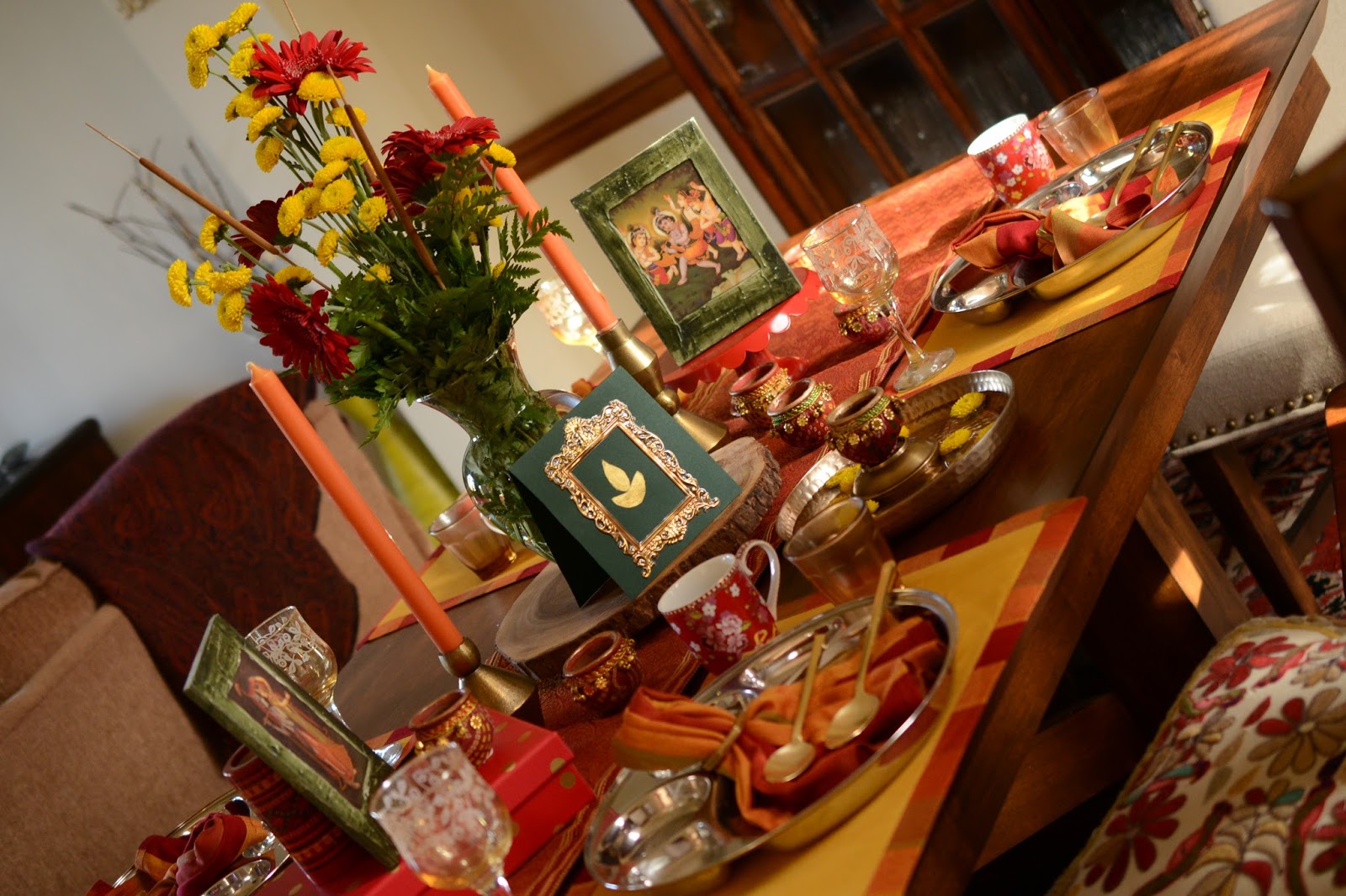 Aalayam - Colors, Cuisines and Cultures Inspired!: Diwali tablescape ...