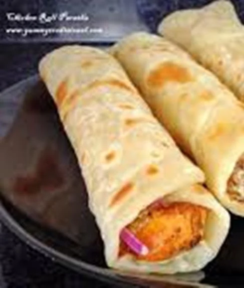 Chicken Malai Boti Paratha Roll Recipe - Yummy Traditional