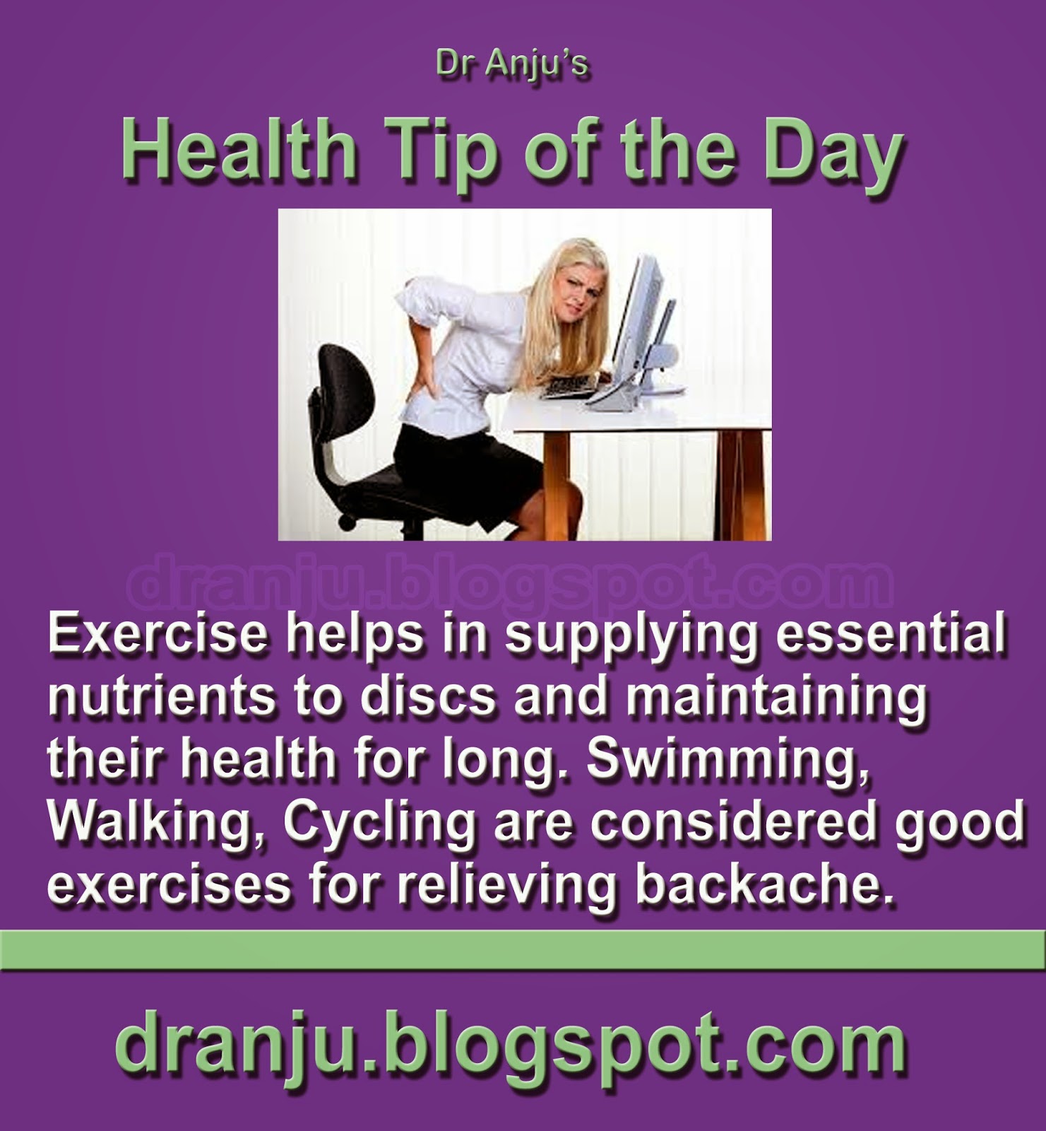 Dr Anju's Health Tips: Health Tip of The Day - 17th September