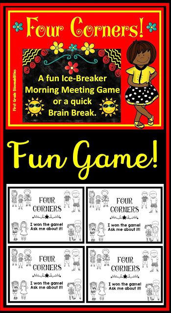 First Grade Bloomabilities: Four Corners Game