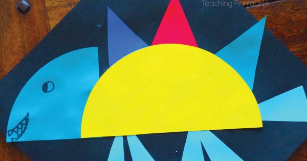 Paper Circle Dinosaur | From the Pond