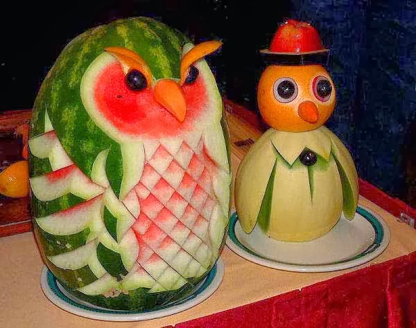 MI CREATIVIDAD EN TALLADOS DE FRUTAS Y VERDURAS