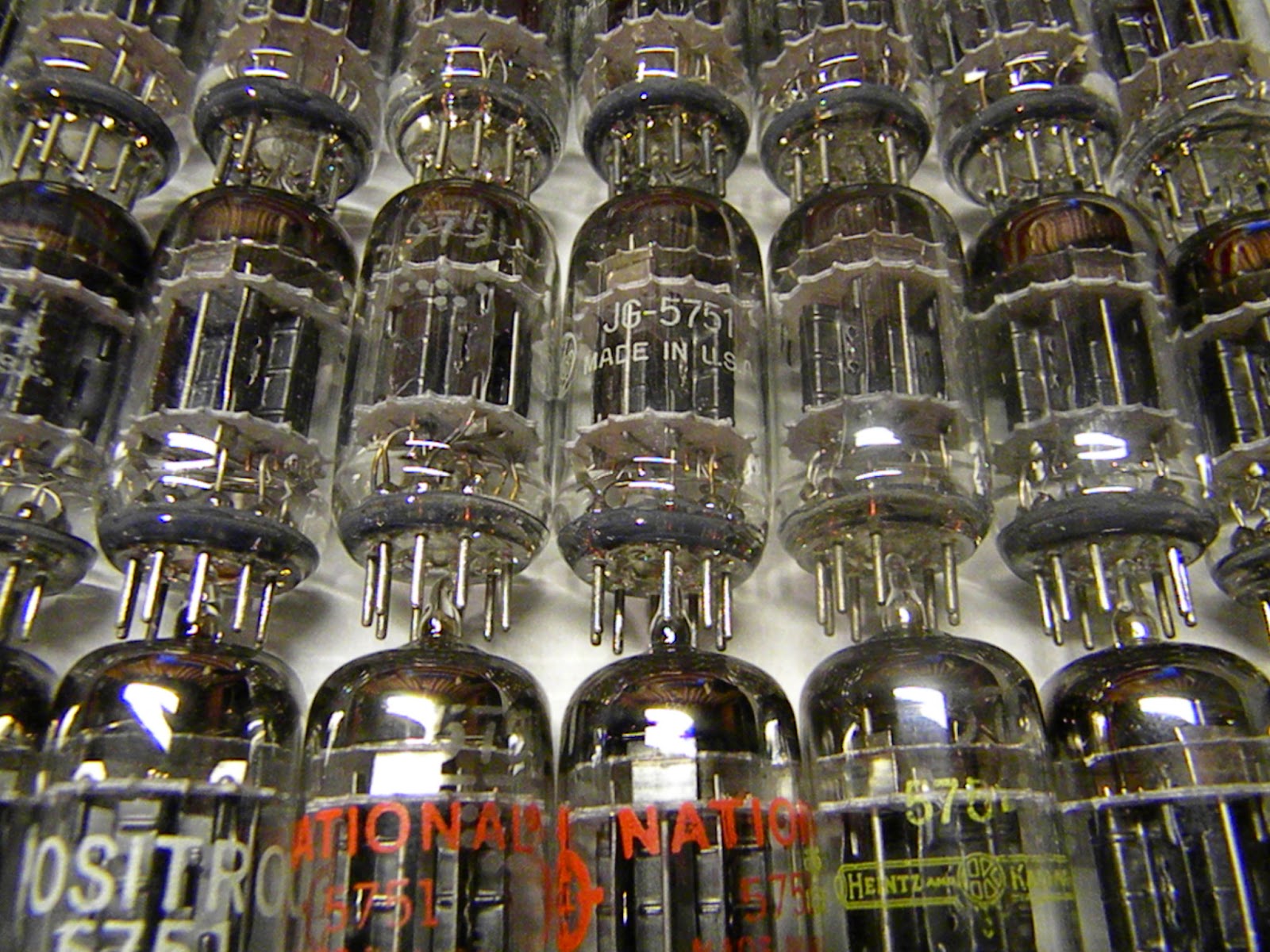 NOS Tube Store: General Electric 5751 Triple Mica Black Plates