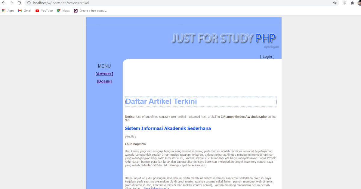 Source Code Sistem Informasi Akademik Kampus Berbasis Web Dengan Php ...