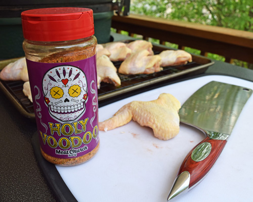 Holy Voodoo Chicken Wings on the Big Green Egg