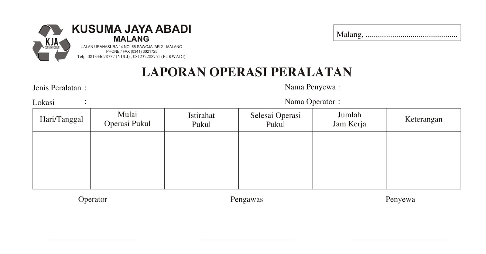 Contoh Nota Kosong | Percetakan di Malang | Cetak murah dan berkualitas ...