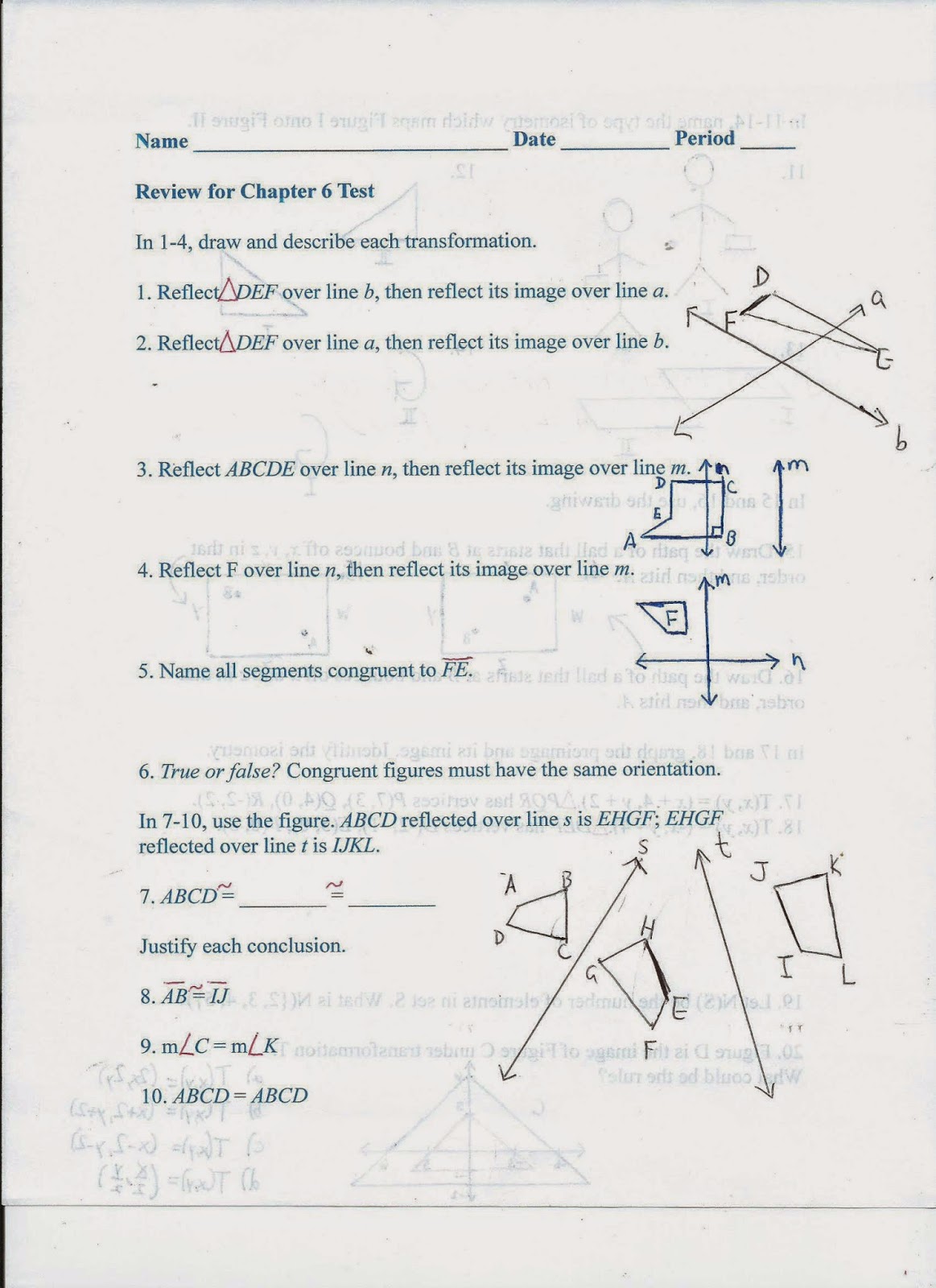 Geometry, Common Core Style: November 2018