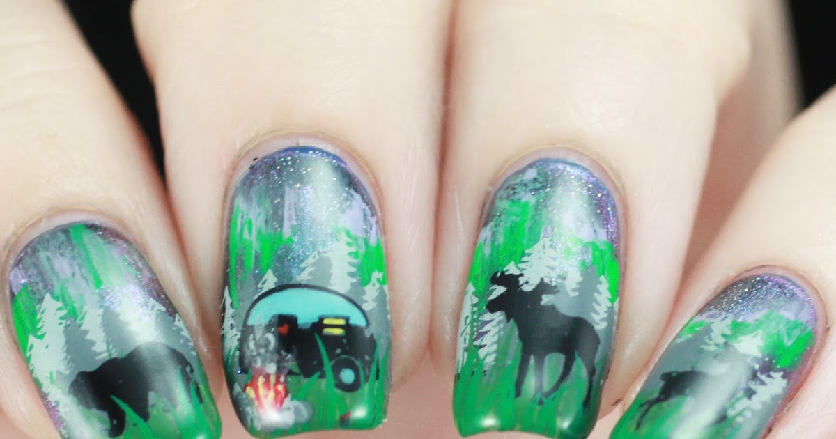 Copycat Claws: The Digit-al Dozen does Vacation - Camping Nails