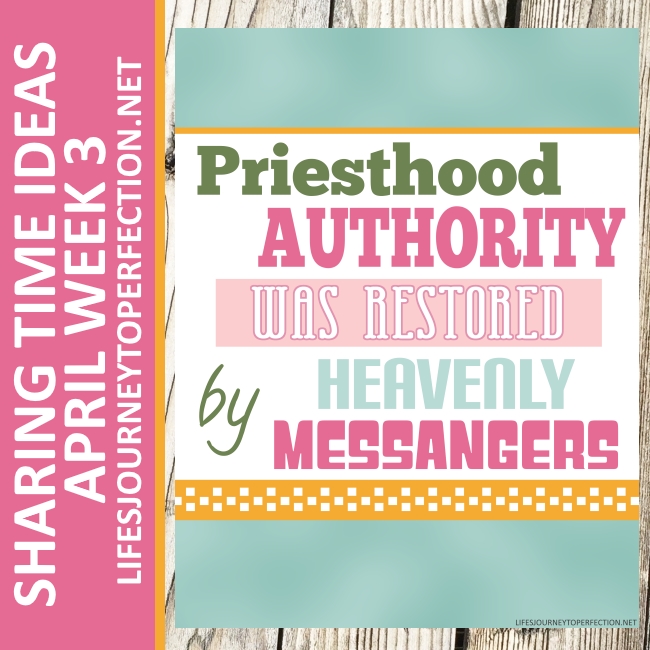 Life's Journey To Perfection: Ultimate List of Primary Sharing Time ...