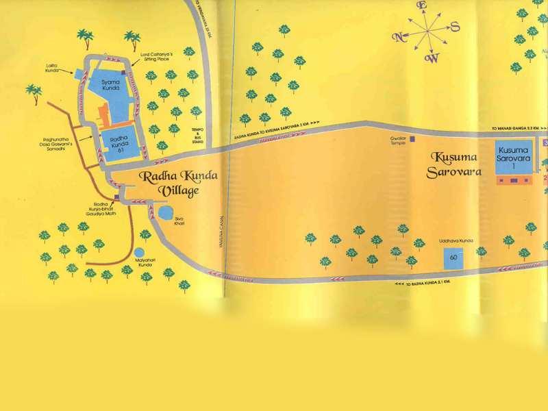 Radha Krishna Land: Govardhana Parikrama Map