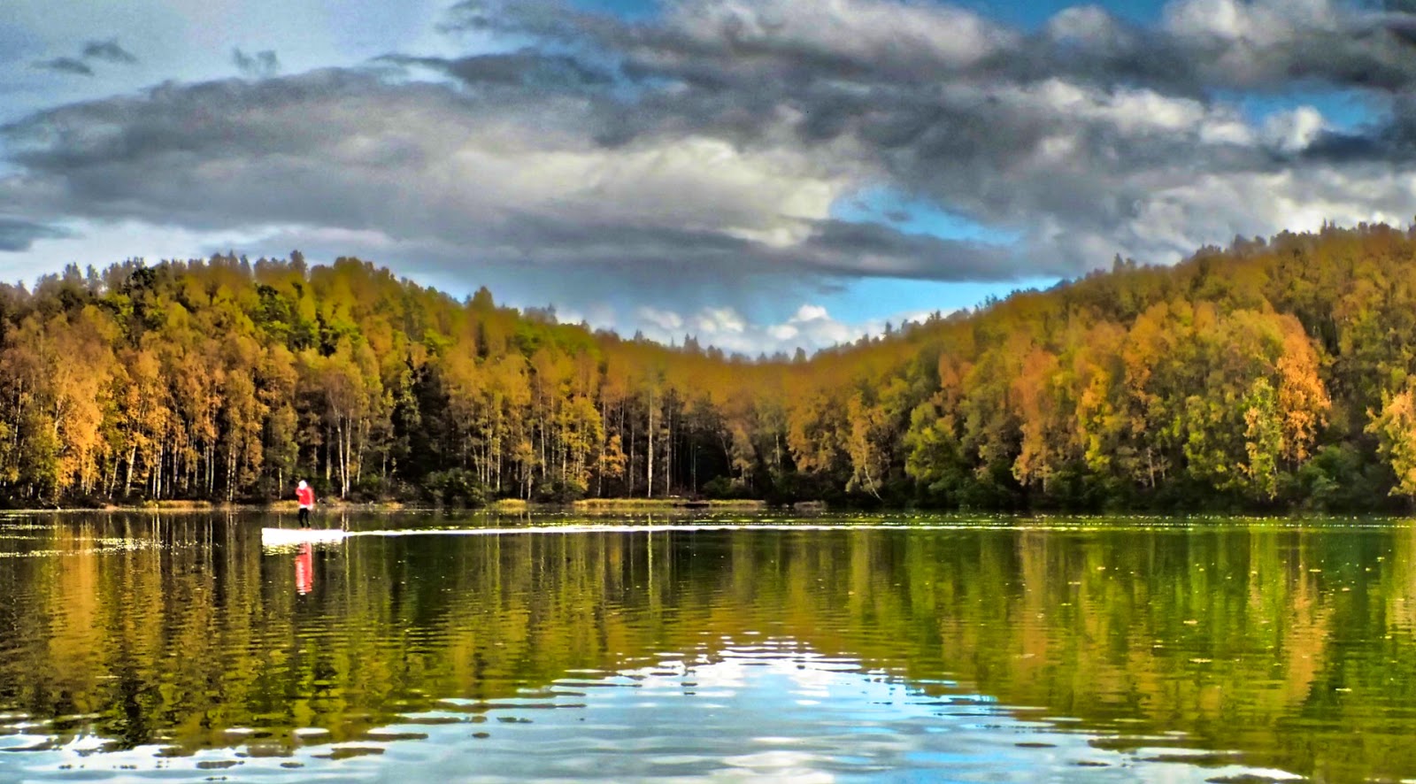 All Things Visible...: Fall SUP: Edmonds Lake, Alaska