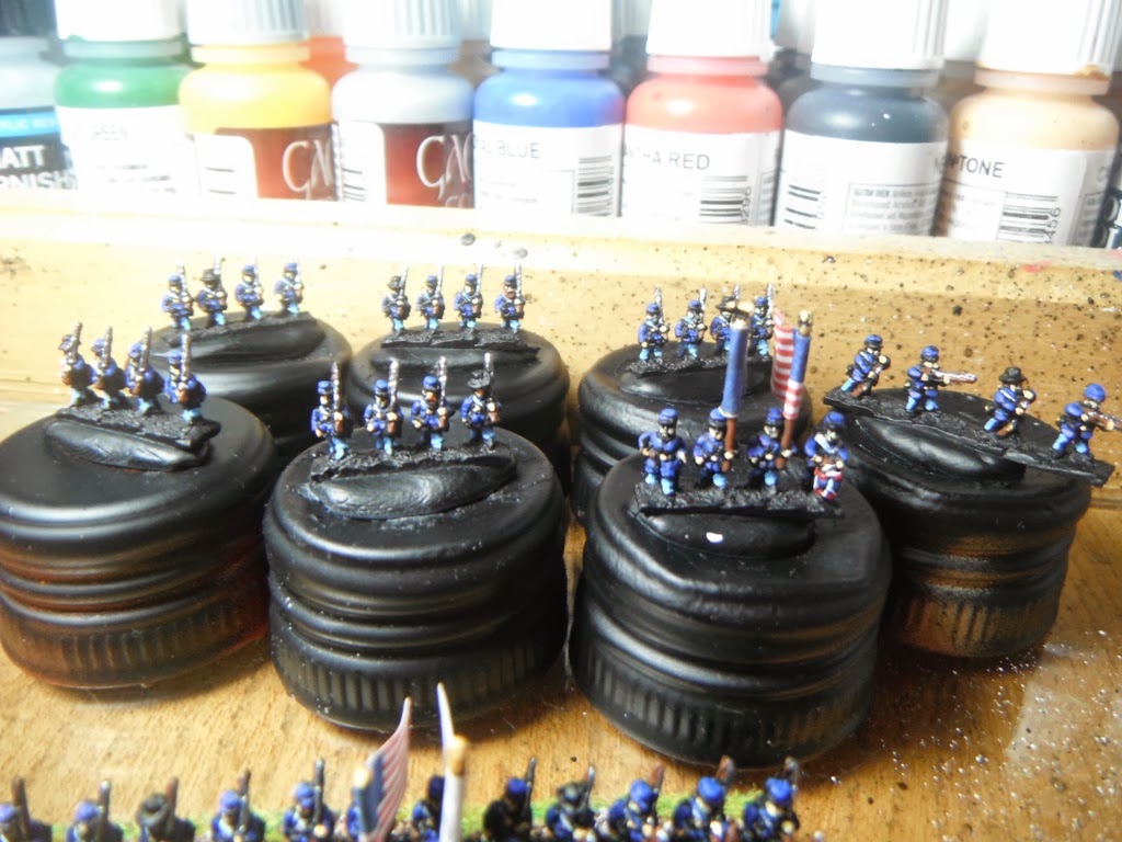 A figure painting therapy project.: 6mm ACW test shots and painting guide.