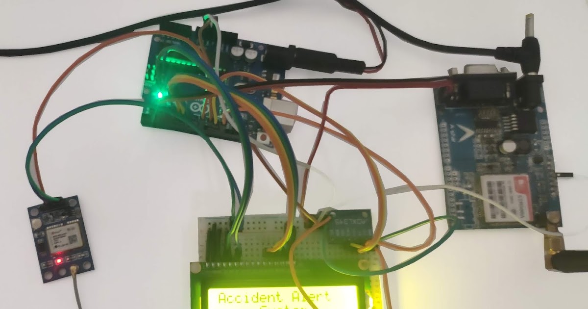 Accident alert system using Arduino