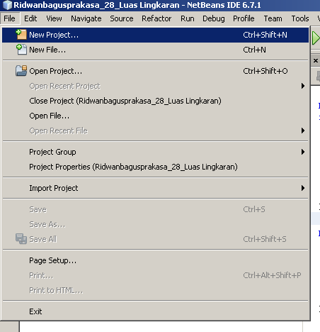 TUTORIAL MENGHITUNG LUAS LINGKARAN | belajar java dan tutorial netbean