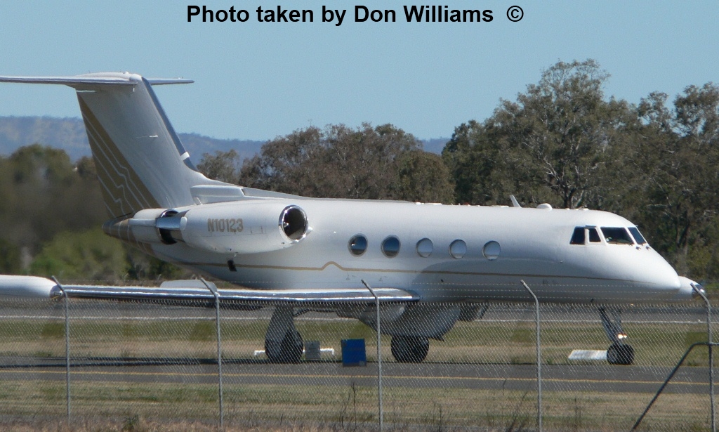 Central Queensland Plane Spotting: Classic Gulfstream G-II N10123 at ...