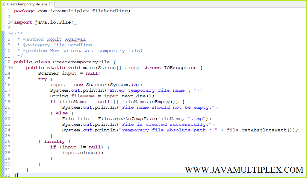 How to create a temporary file in Java? How to create a temporary file in Java?