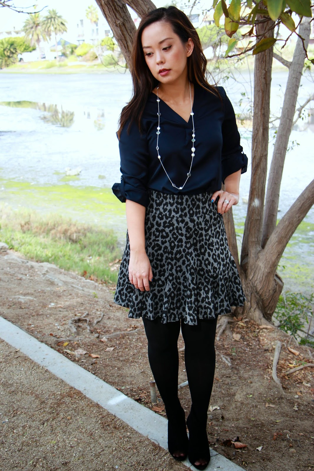 How to Style Tights for Fall & Winter - Serein Wu