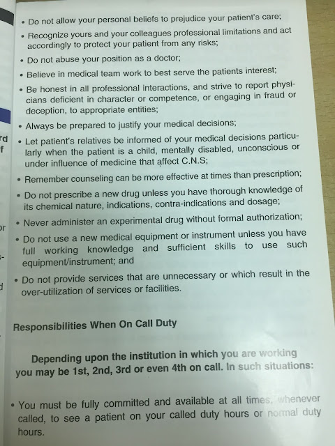 CODE OF CONDUCT FOR DOCTORS