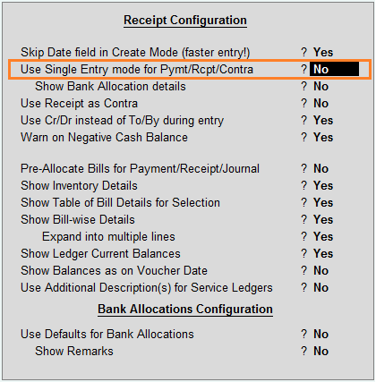 Tally (Contra Voucher)