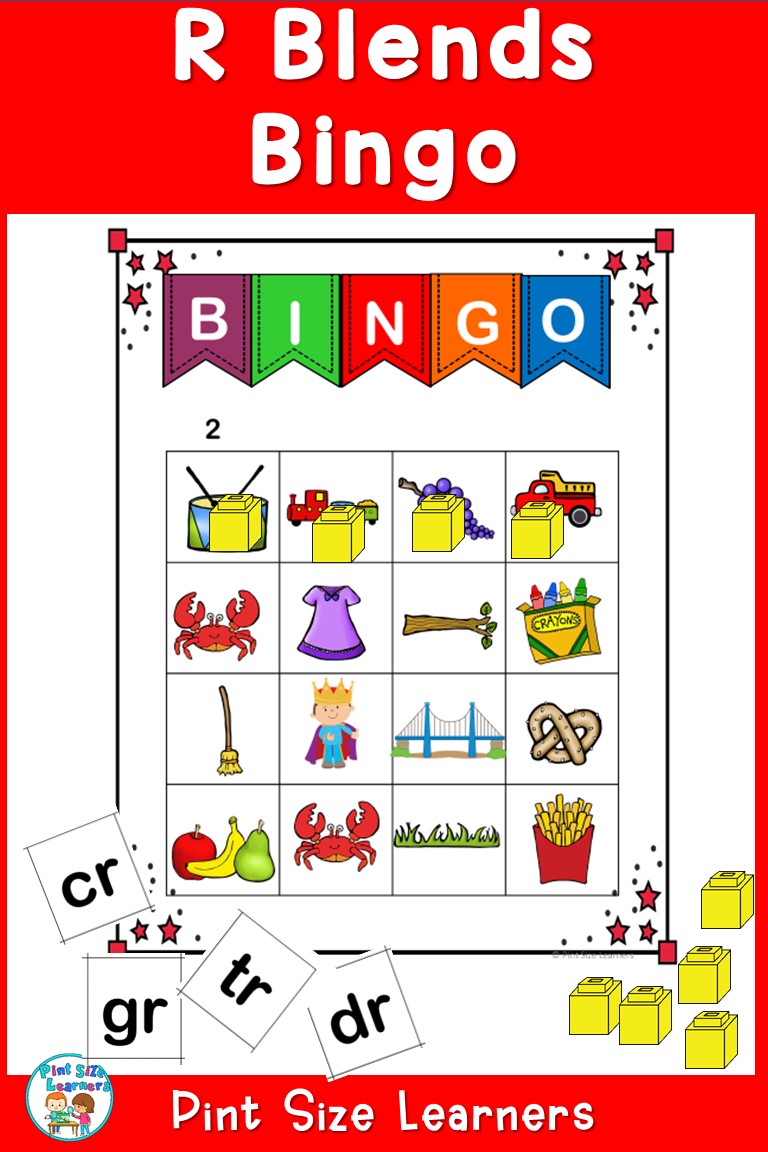 Blends Bingo - Pint Size Learners