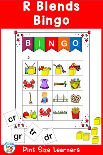 Blends Bingo - Pint Size Learners