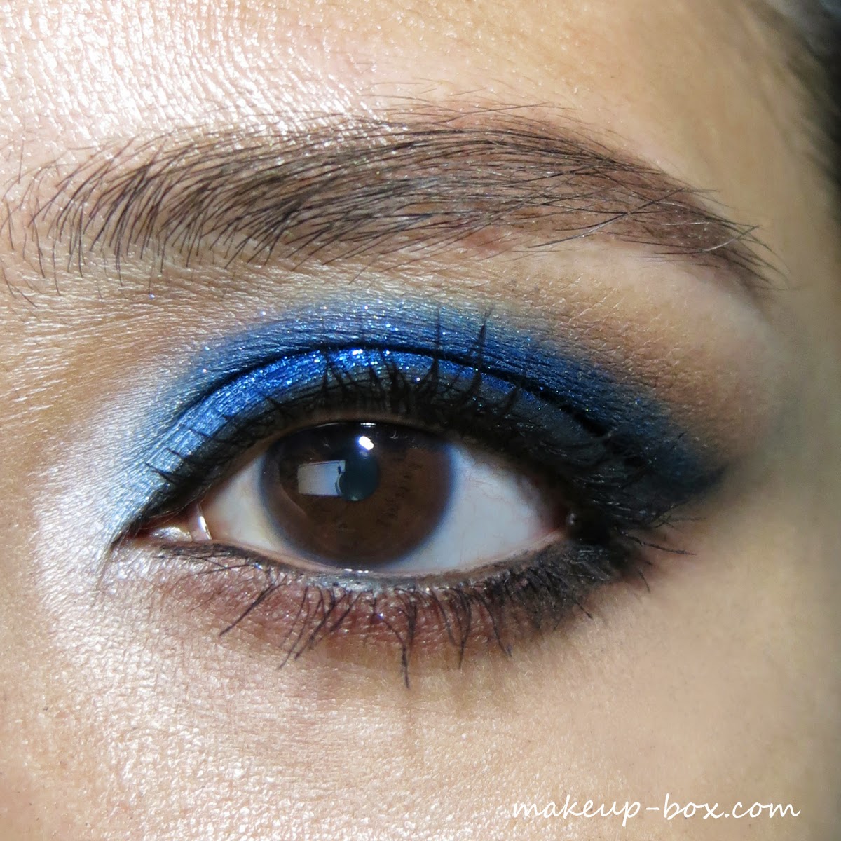 The Makeup Box: Sparkly Cobalt Blue Eye - with and without Freshlook ...