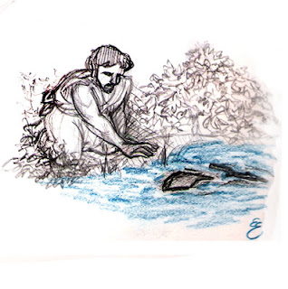 Daily Bible Doodles: Floating Axe Head