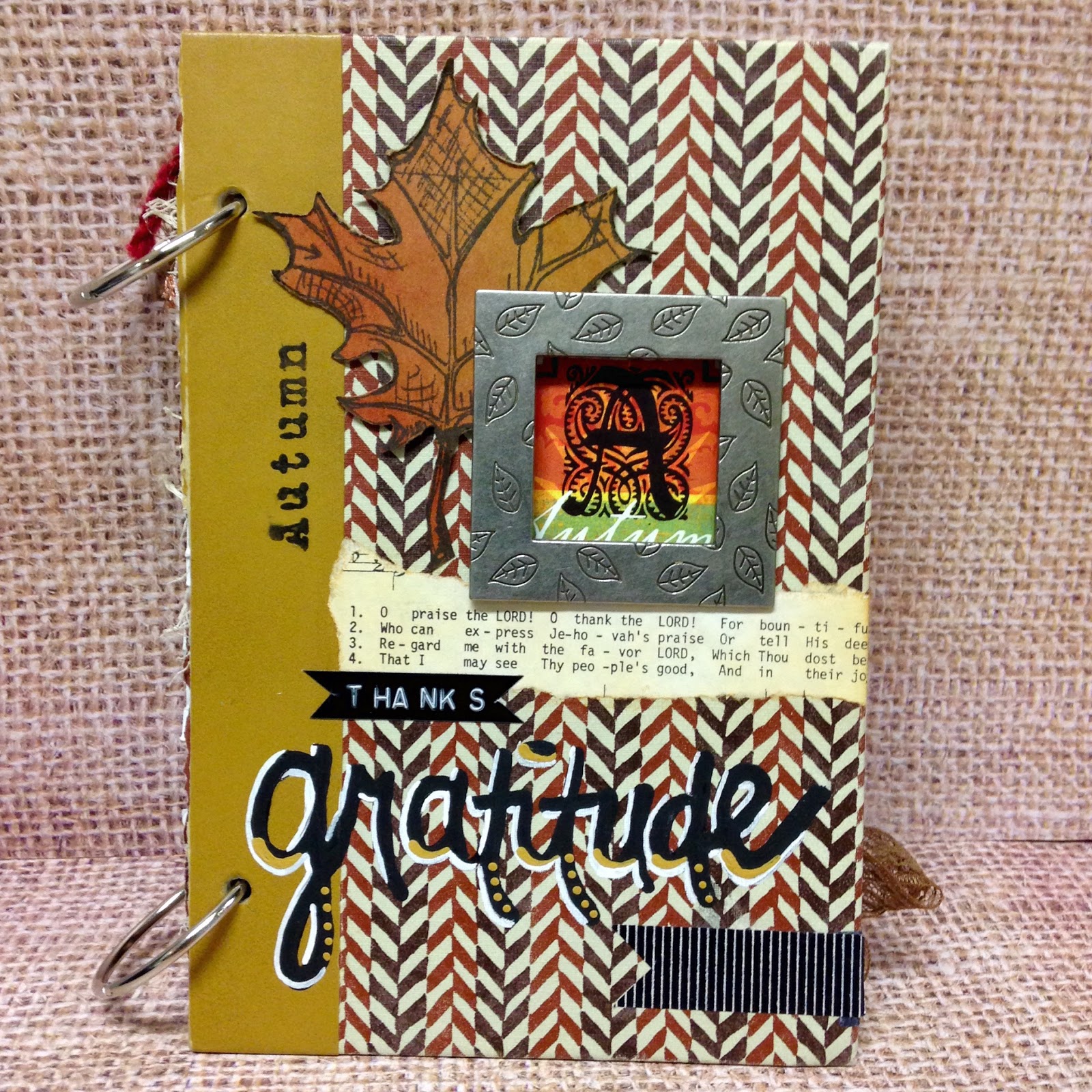 SewPaperPaint: DIY Smash Book Journal for Fall