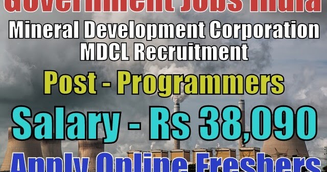 MDCL Recruitment 2019 for Programmer Posts Apply Online Latest ...